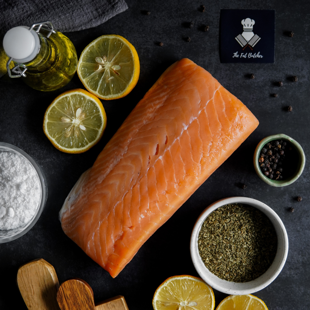 Salmon Loin Skinless - Sashimi Grade – The Fat Butcher
