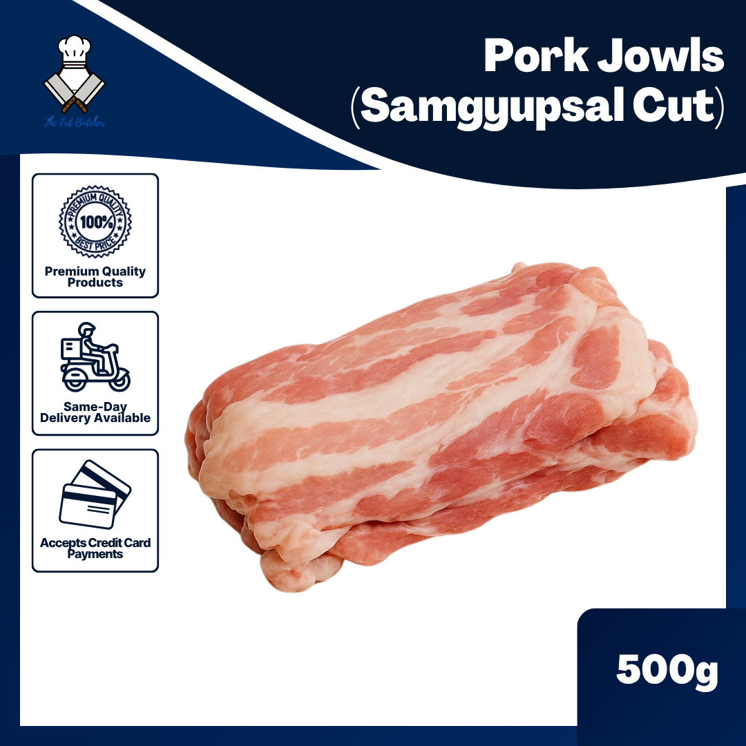 Pork Jowls (Samgyupsal Cut) – The Fat Butcher