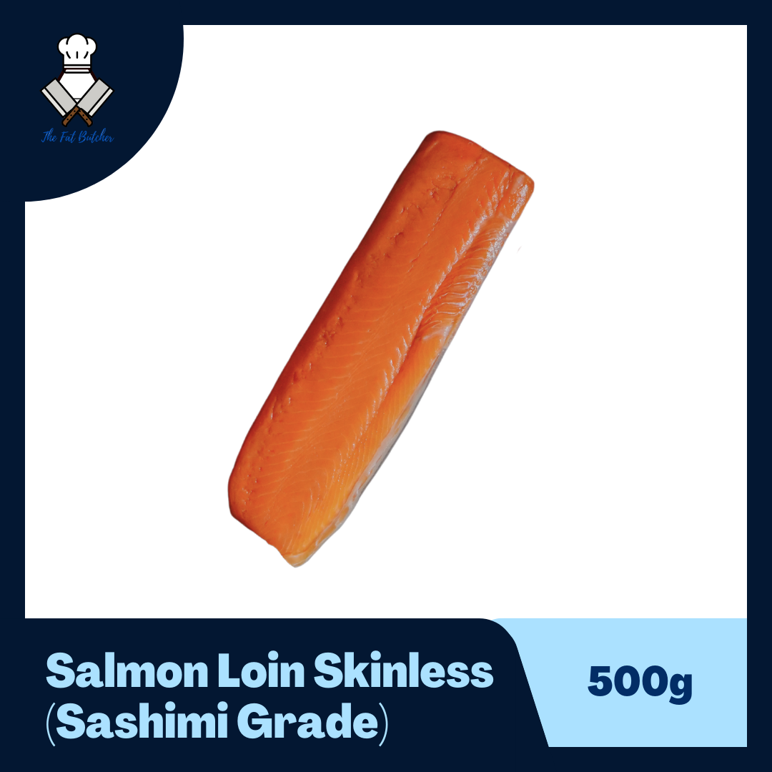 Salmon Loin Skinless (Sashimi Grade) – The Fat Butcher