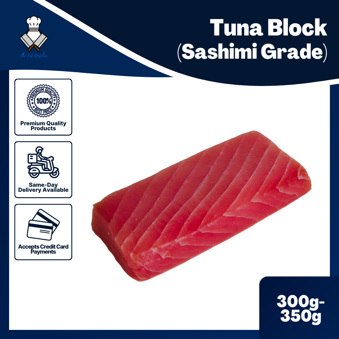 Tuna Block (Sashimi Grade) – The Fat Butcher